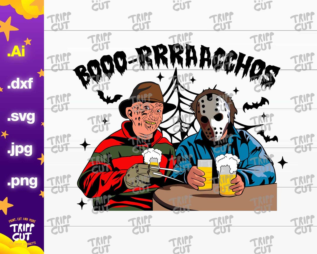Personajes De Terror Boorrraacchos PNG,JPG,SVG Borrachos Halloween Png ...