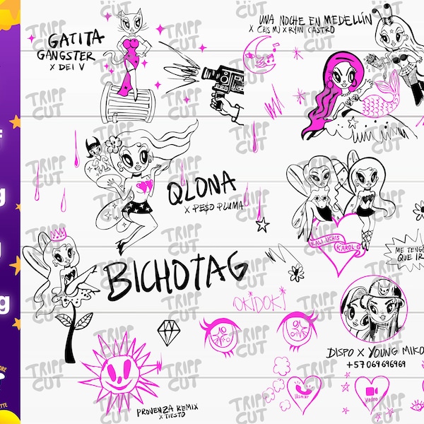 Bichota Font Svg - Etsy