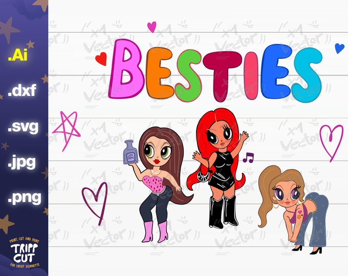 Karol G Merch-5 Besties JPG Digital Download. Perfect for Sublimation ...