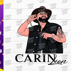 Carin León Boca Chueca Png,jpg,svg Regional Mexicano, México Jpg, Print ...