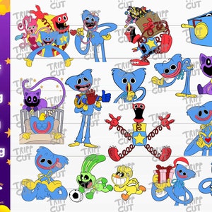 Poppy Playtime Bundle Png,jpg,svg Digital Files Cricut Silhouette ...