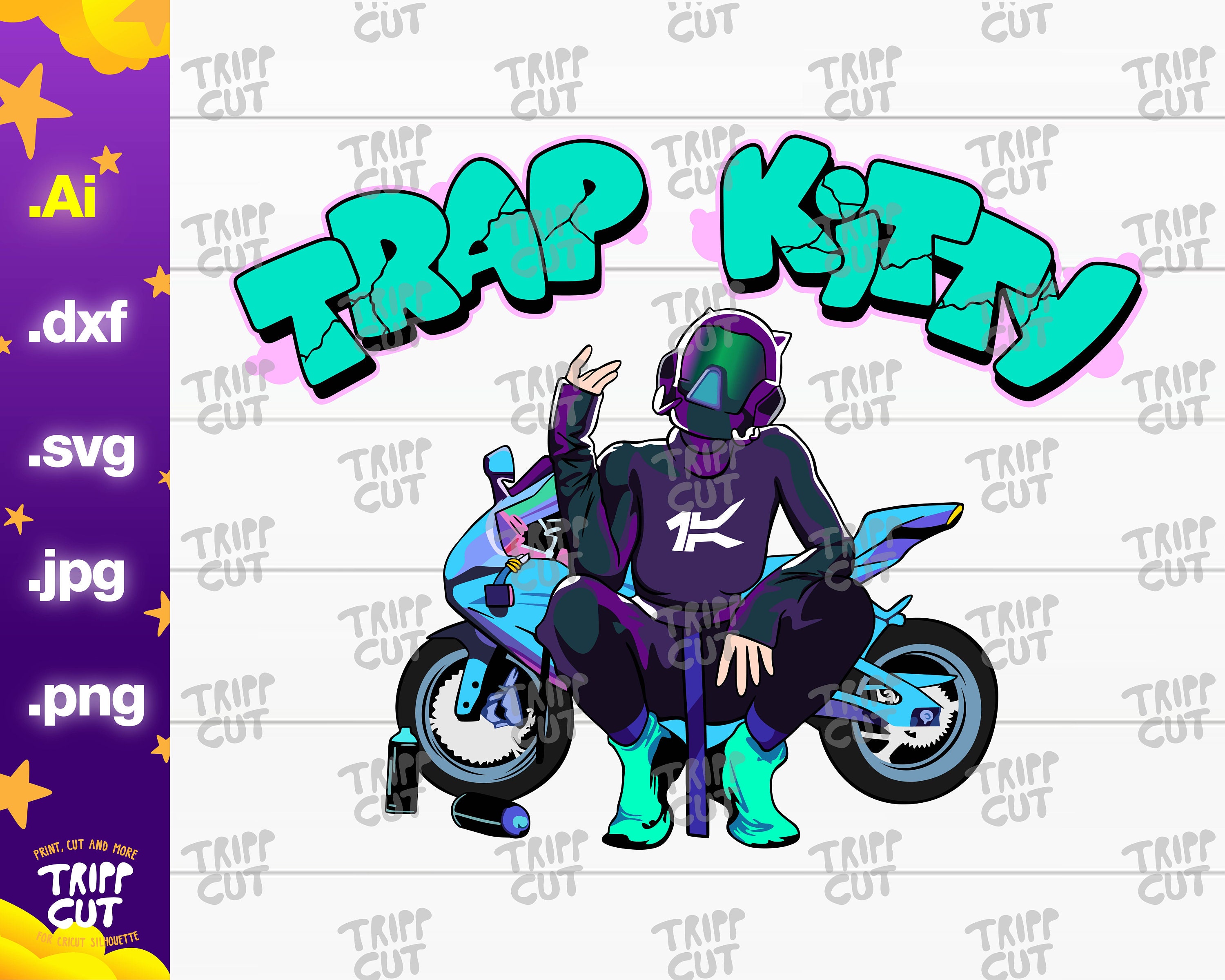 Young Miko Trap Kitty Pngsvgjpgdxf Print and Cut Digital - Etsy