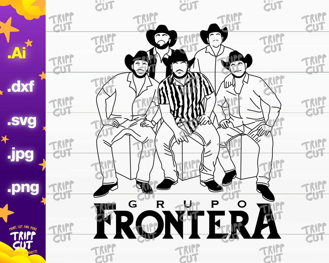 Grupo Frontera PNG,JPG,SVG Regional Mexicano Png, México Print and Cut ...