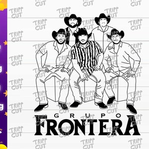 Grupo Frontera PNG,JPG,SVG Regional Mexicano Png, México Print and Cut ...