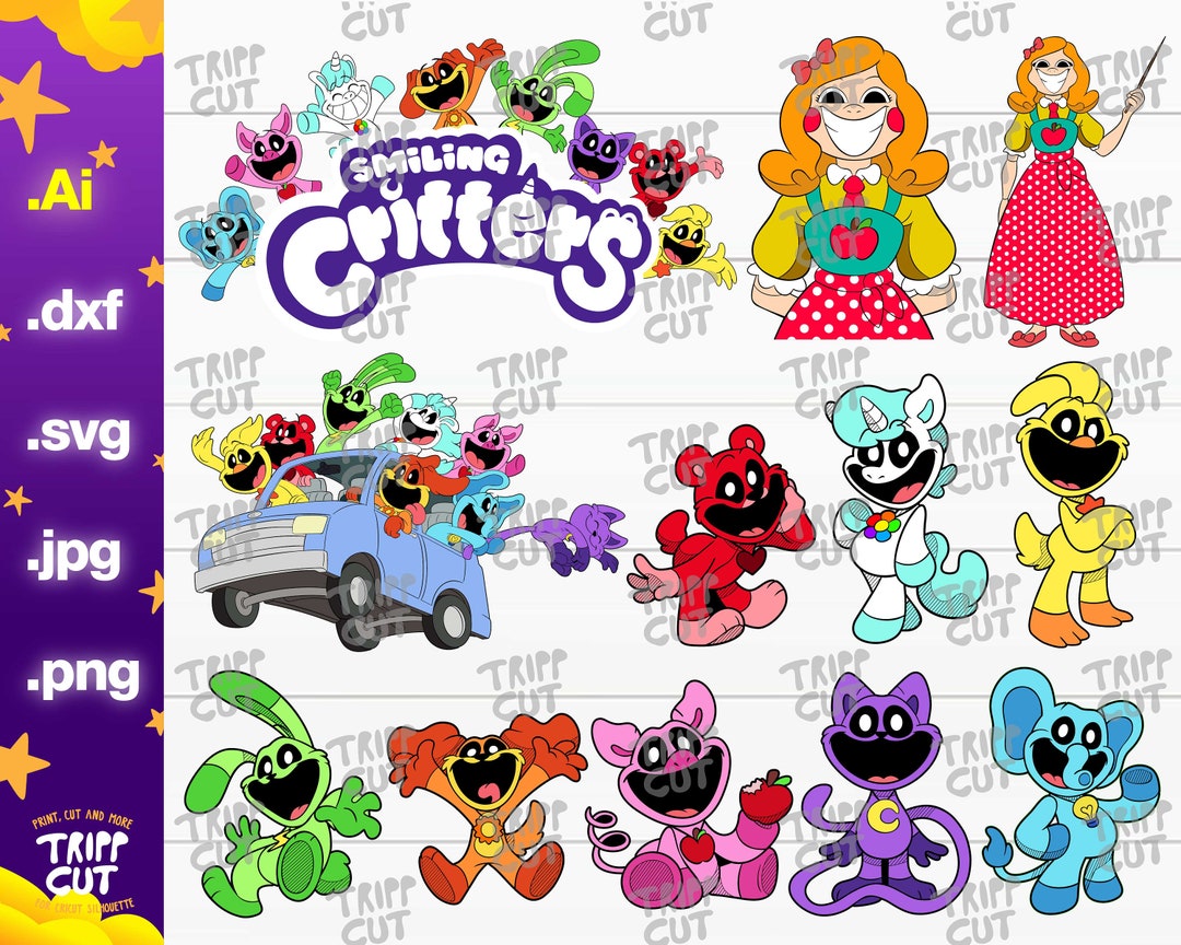 Poppy Playtime Critters BUNDLE Png,jpg,svg Digital Files Cricut ...