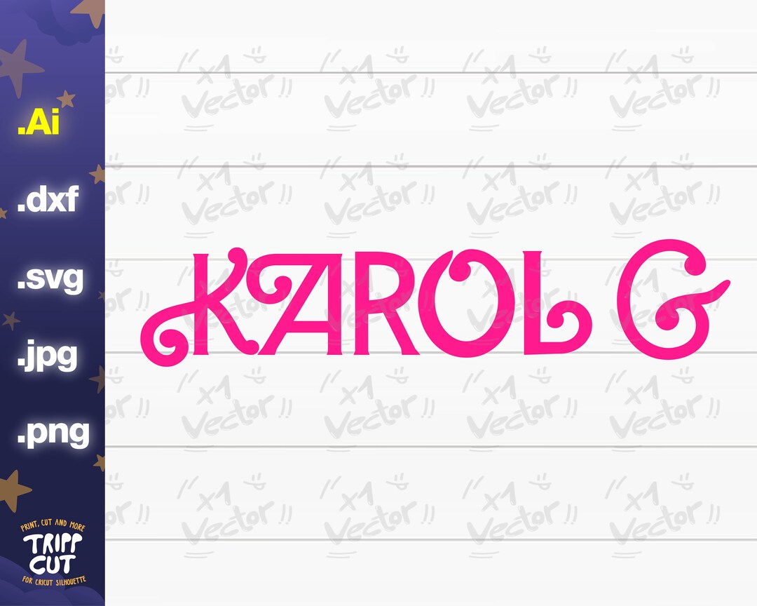 Karol G Logo Pink Princess Doll Mañana Sera Bonito, Bichota Print and ...