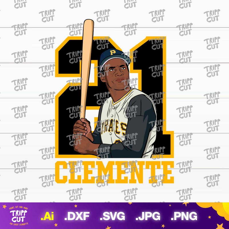 Roberto Clemente Png - Etsy