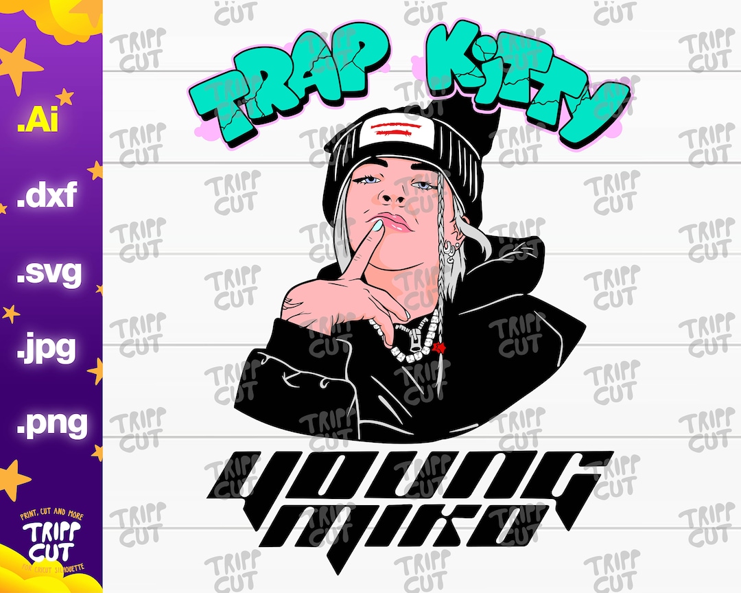 Young Miko Trap Png,svg,jpg,dxf Trap Kitty Print and Cut Digital Files ...