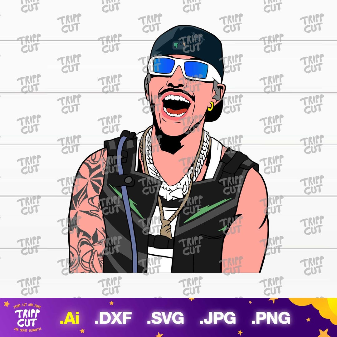Fercho Regueton PNG,JPG,SVG Trap Png, Pop Latino, Cut Digital Files ...