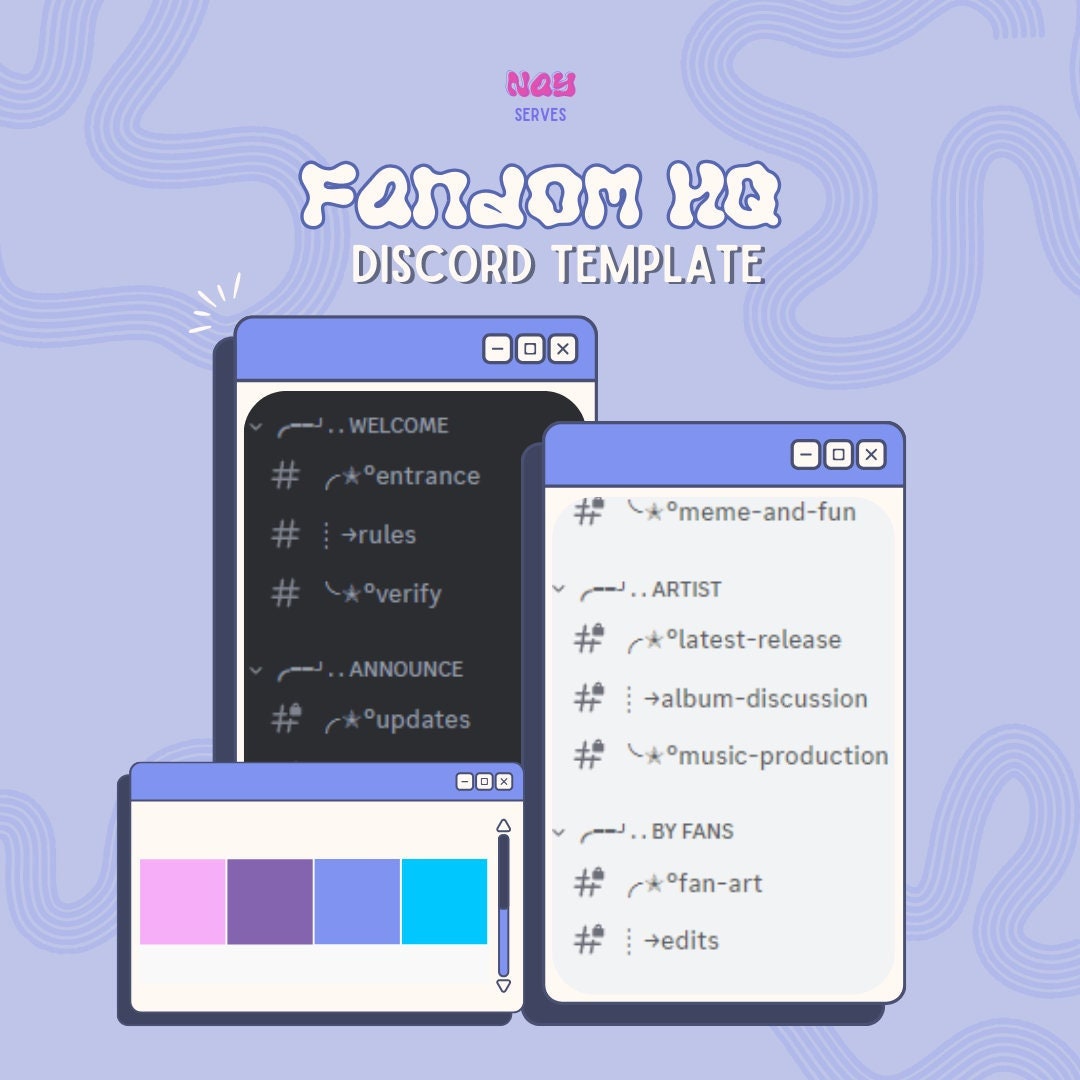 Fandom HQ Discord Server Template Music Artist or Fan Base Server - Etsy