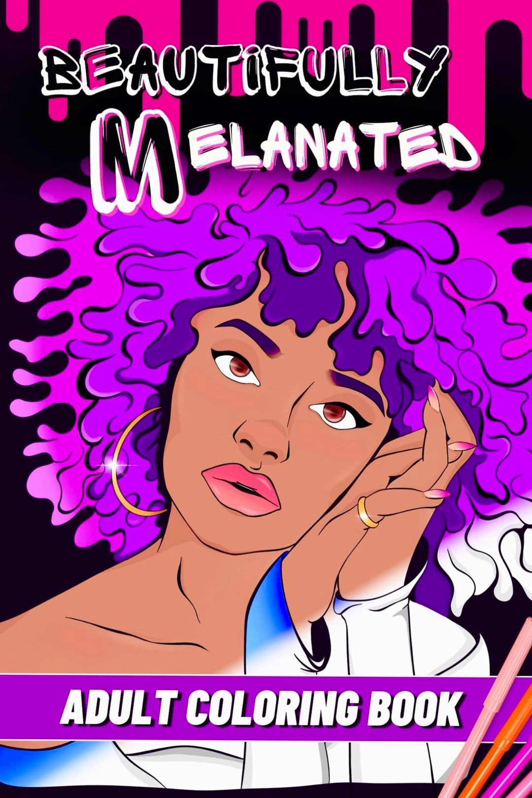 Beautifully Melanated: an Adult Coloring Book PDF Filled With Positive ...