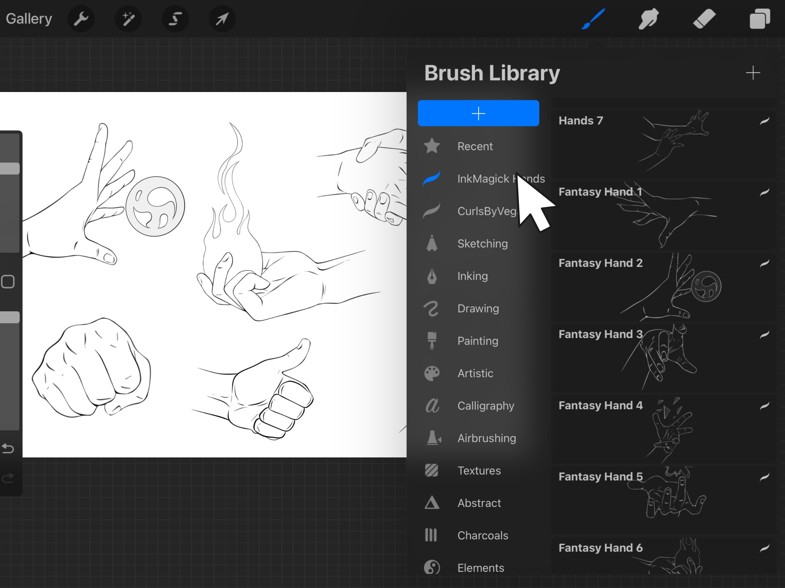 33 Procreate Hand Stamps, Procreate Guide Brushes, iPad Procreate ...