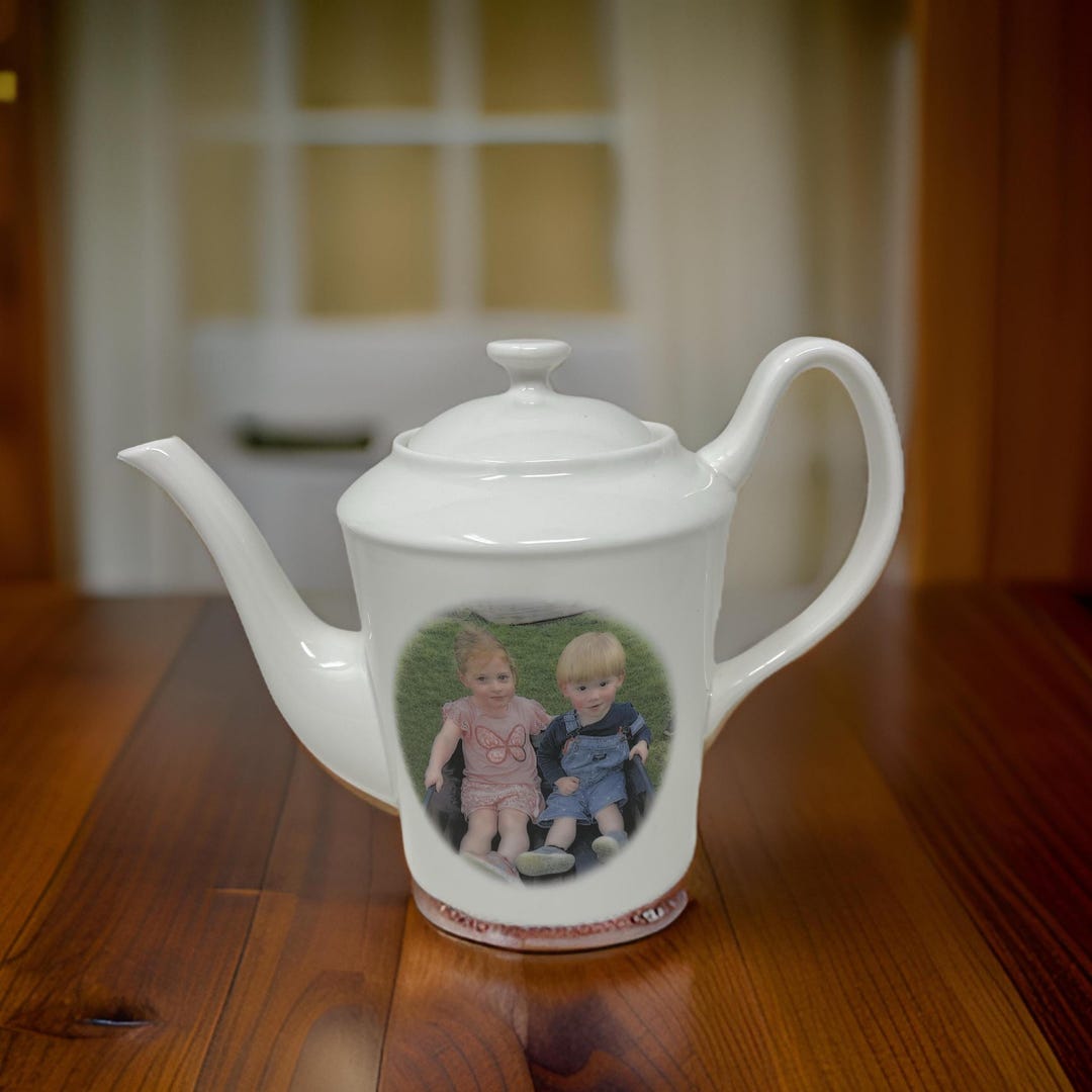 Teapot Personalized With Your Design With Names or Photos, Retirement ...