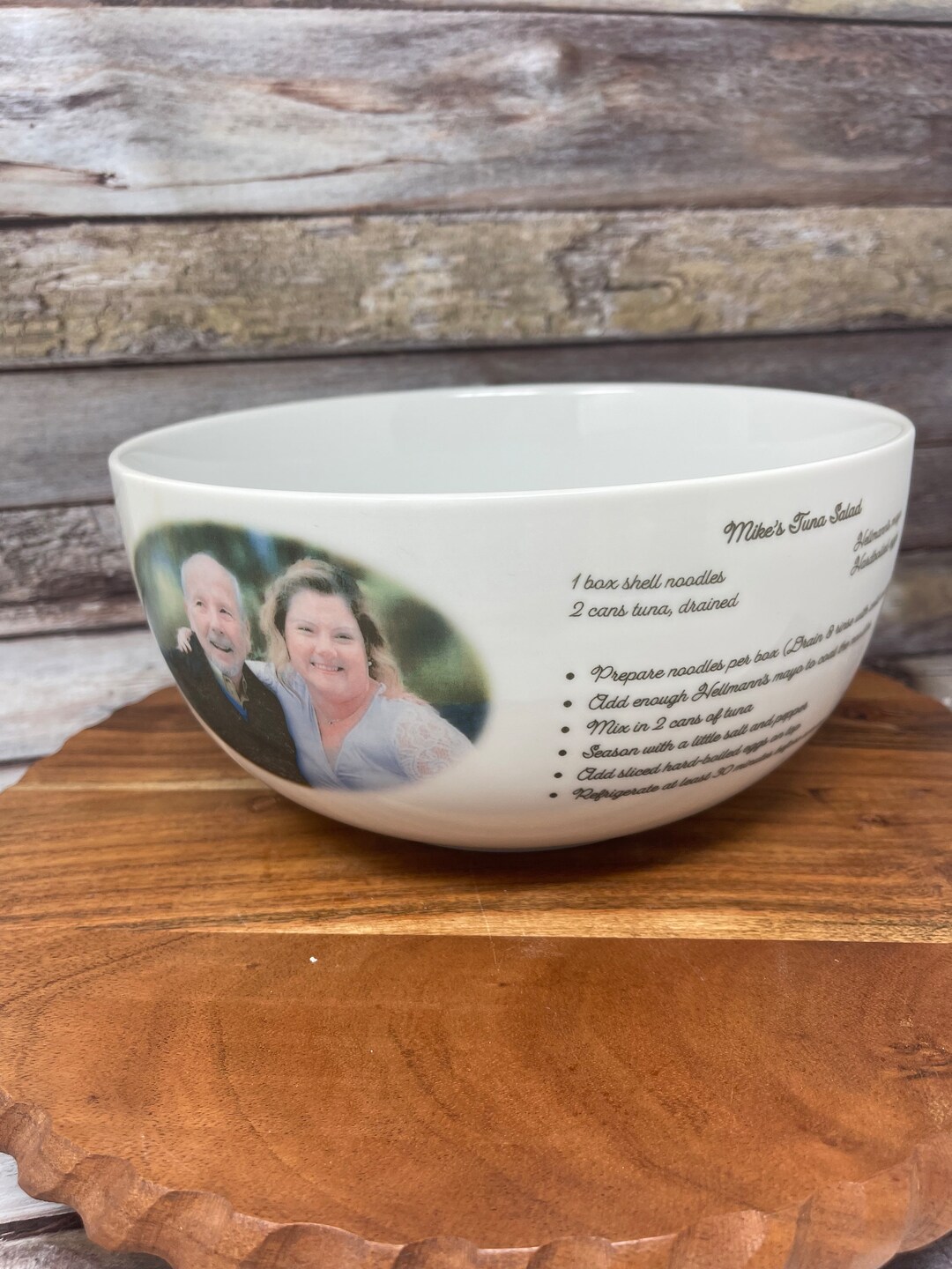 Bowl Personalized With Handwritten Recipe Custom Artwork or - Etsy