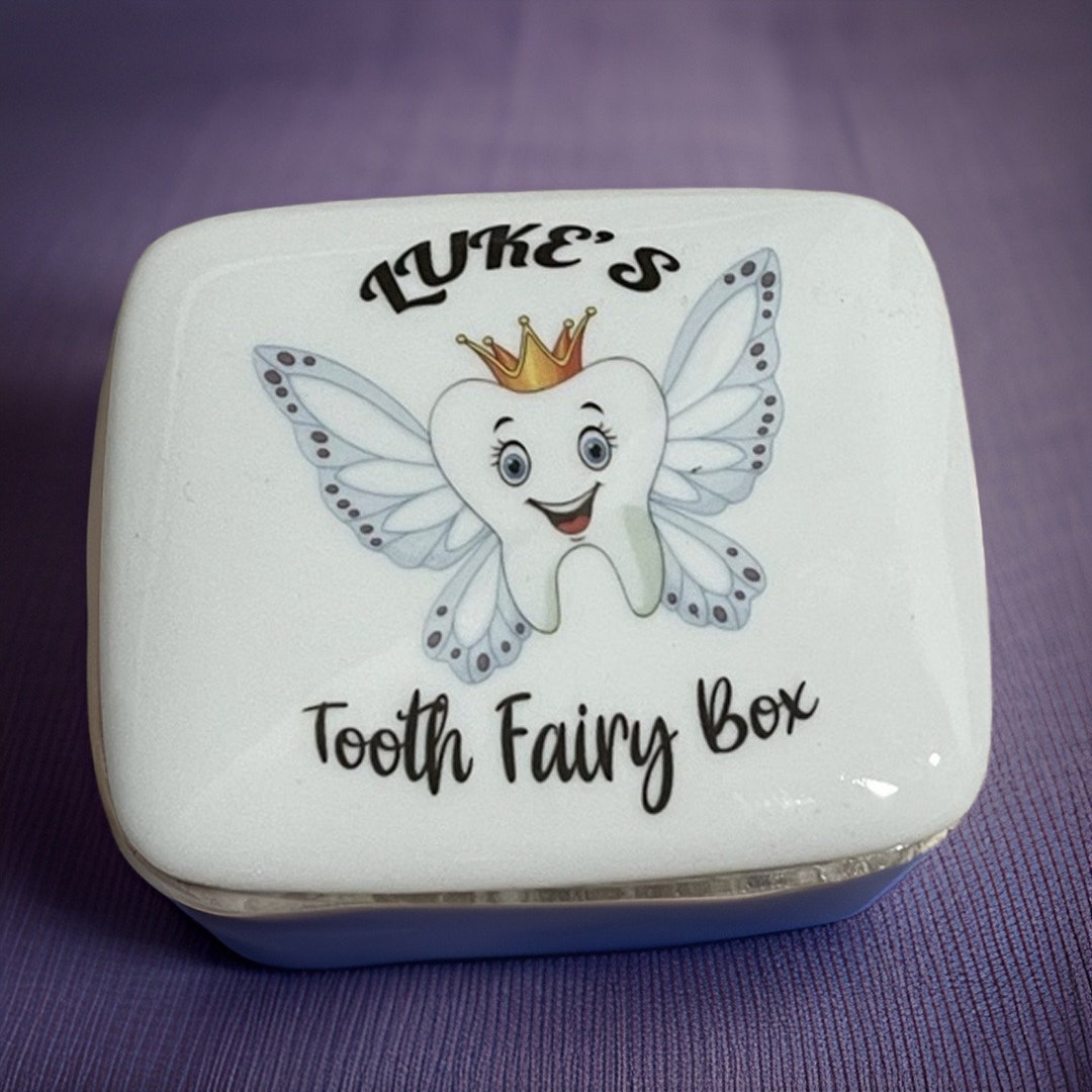 Trinket Box for Tooth Fairy, Personalized Baby or Kids Tooth Box, Baby ...