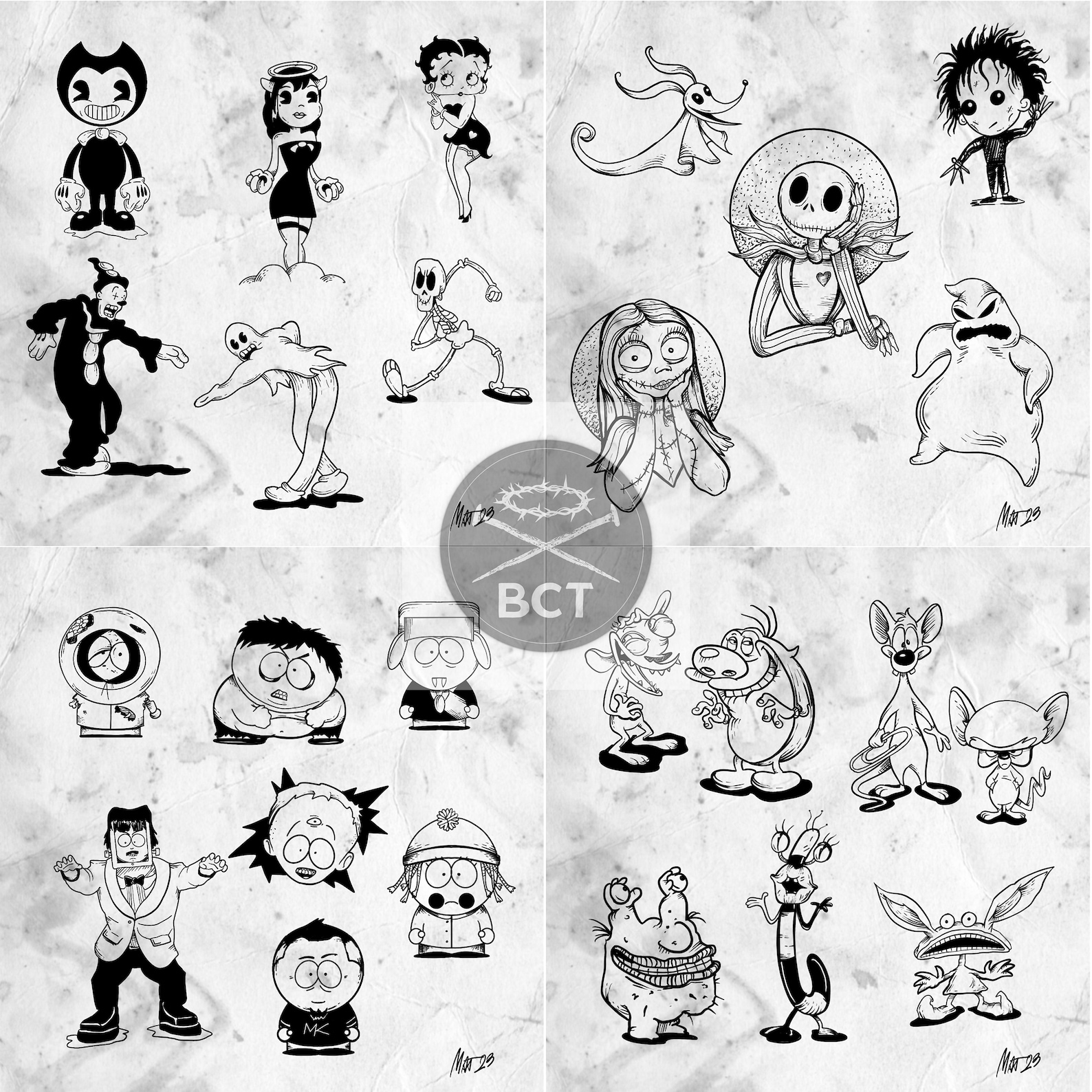 Halloween Tattoo Flash Procreate Mega Bundle - Etsy