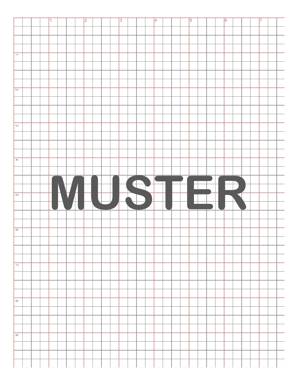 Ruler and Grid Template Pack - 10 Grids for A3, A4, Letter - to Print ...