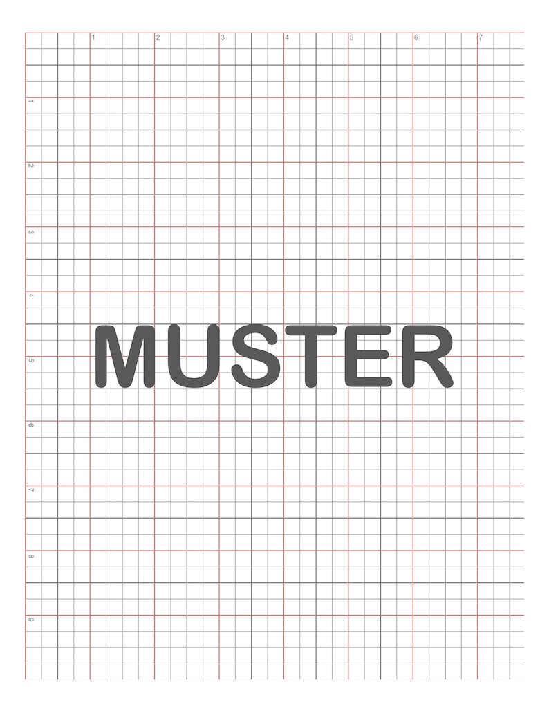 Ruler and Grid Template Pack - 10 Grids for A3, A4, Letter - to Print ...