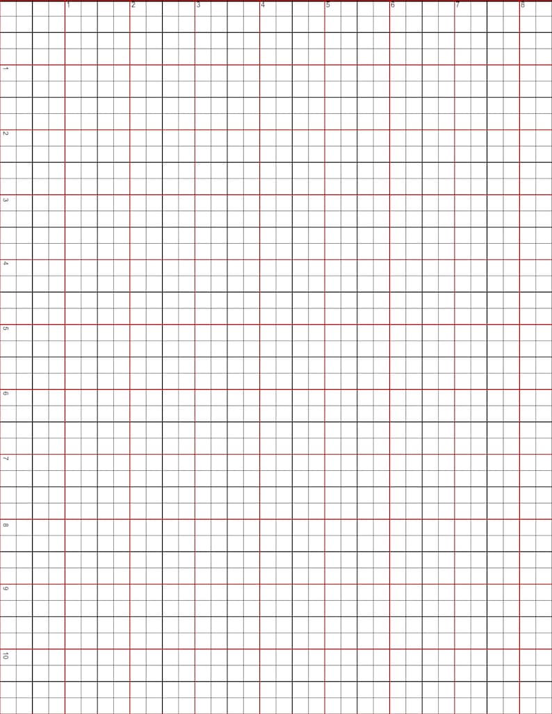 Procreate Ruler and Grid Pack - 11 Grids for A3, A4, Letter, Quadrat - Etsy