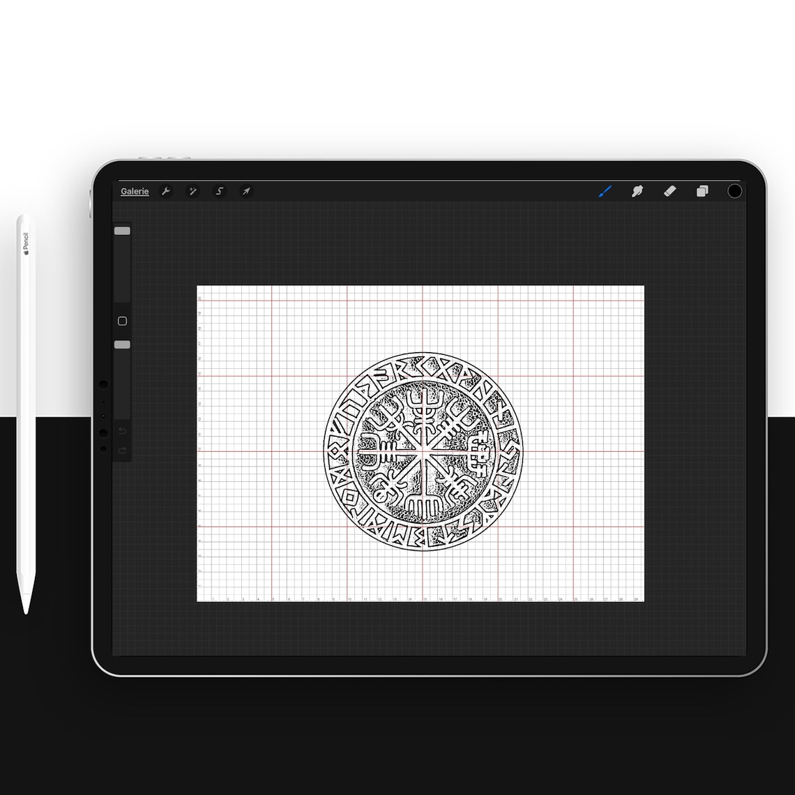 Procreate Ruler and Grid Pack - 11 Grids for A3, A4, Letter, Quadrat - Etsy
