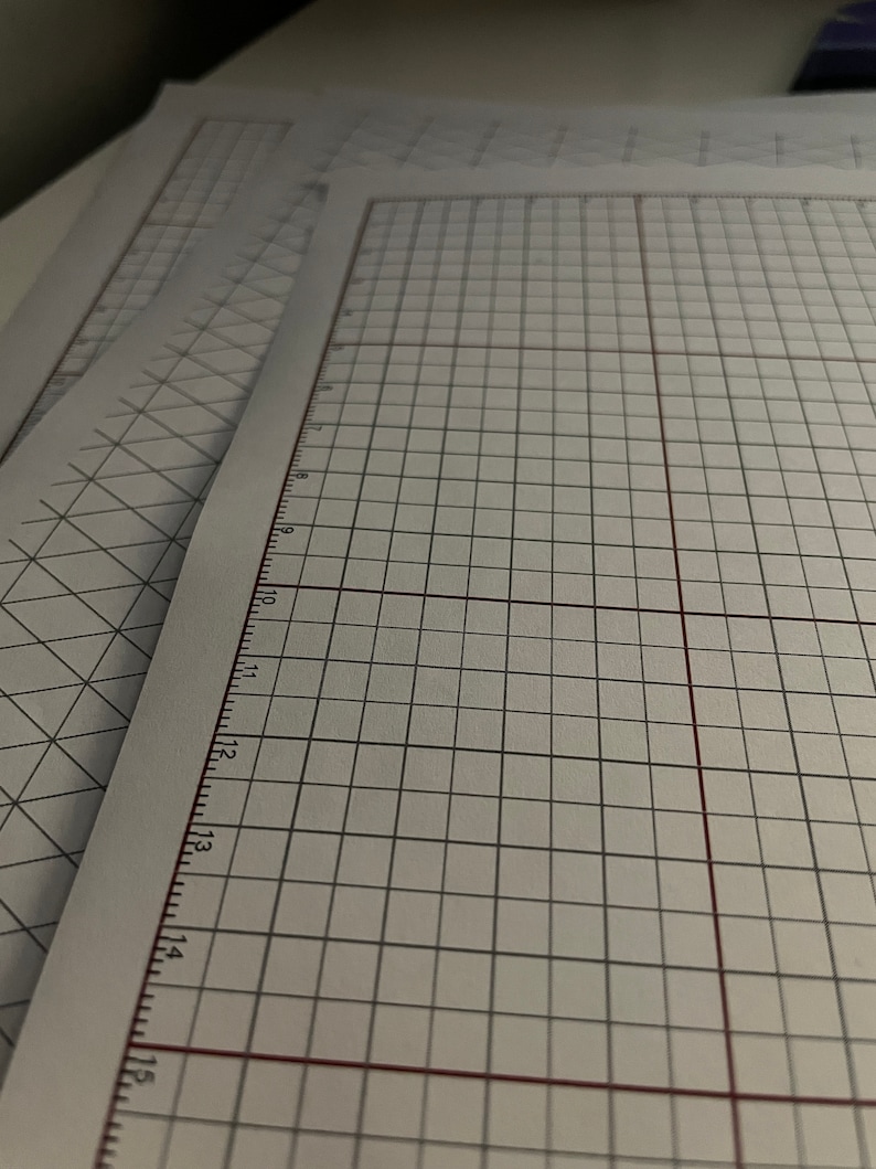 Ruler and Grid Template Pack - 10 Grids for A3, A4, Letter - to Print ...