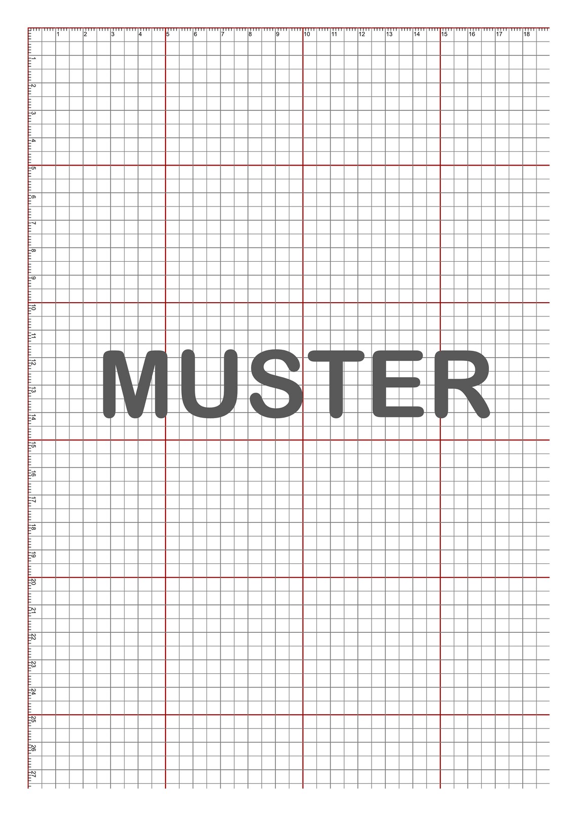 Ruler and Grid Template Pack - 10 Grids for A3, A4, Letter - to Print ...
