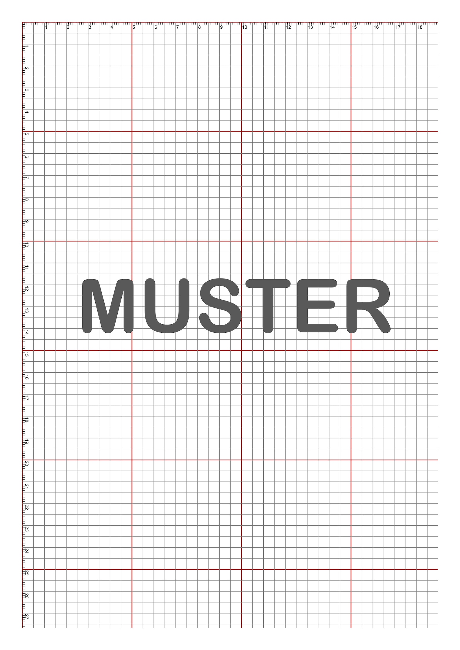 Ruler and Grid Template Pack - 10 Grids for A3, A4, Letter - to Print ...