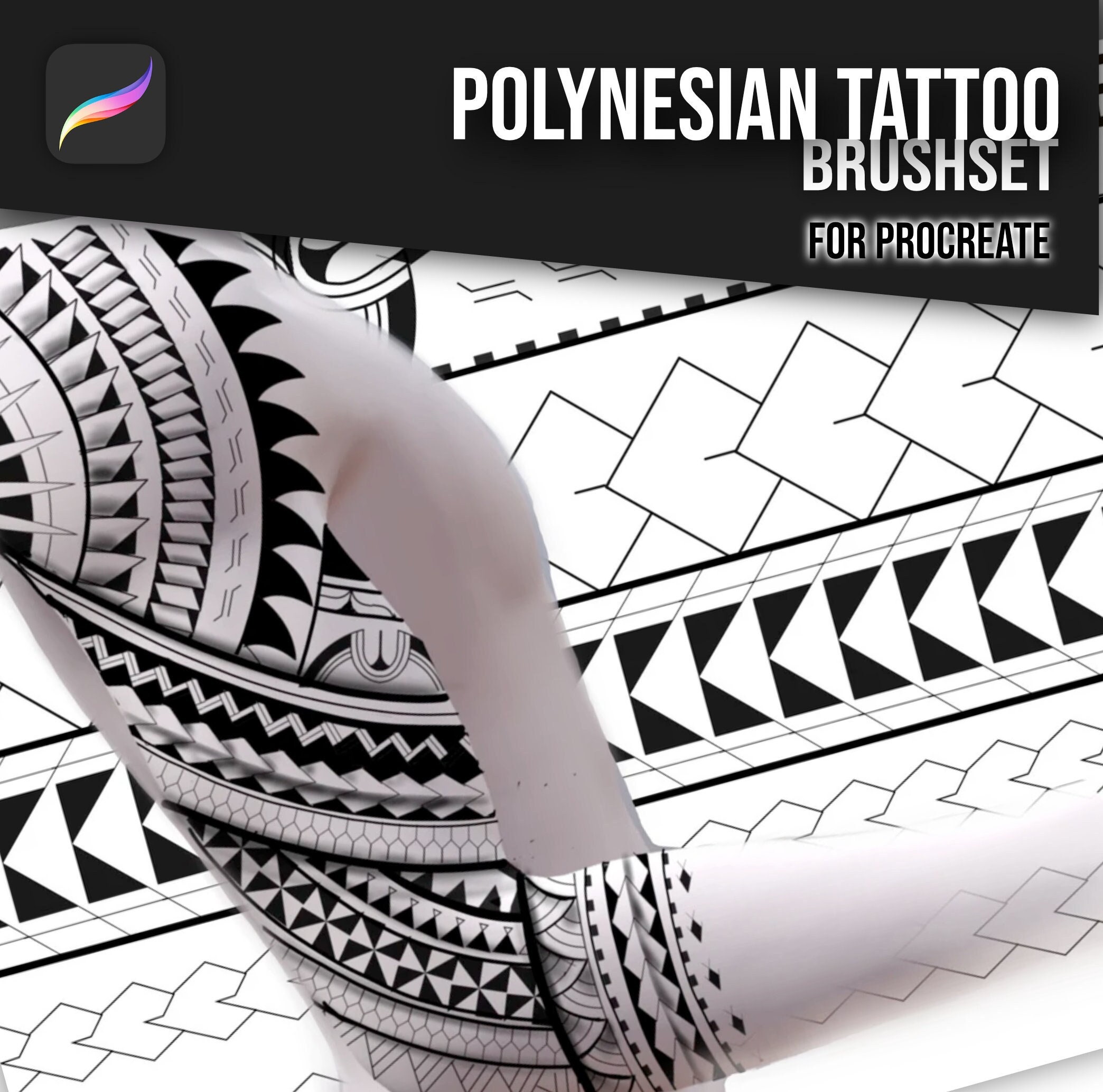 Polynesian Tattoo Brushset for Procreate, Maori Style Brushes and ...