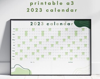 Sage Green Calendar - Etsy