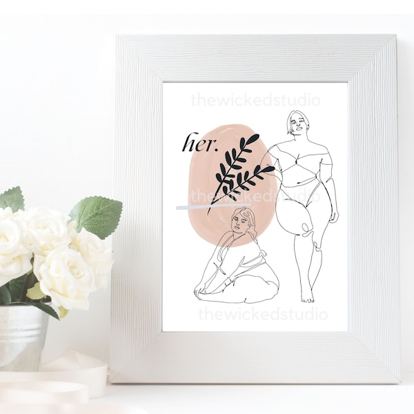 Plus Size Woman Art - Etsy