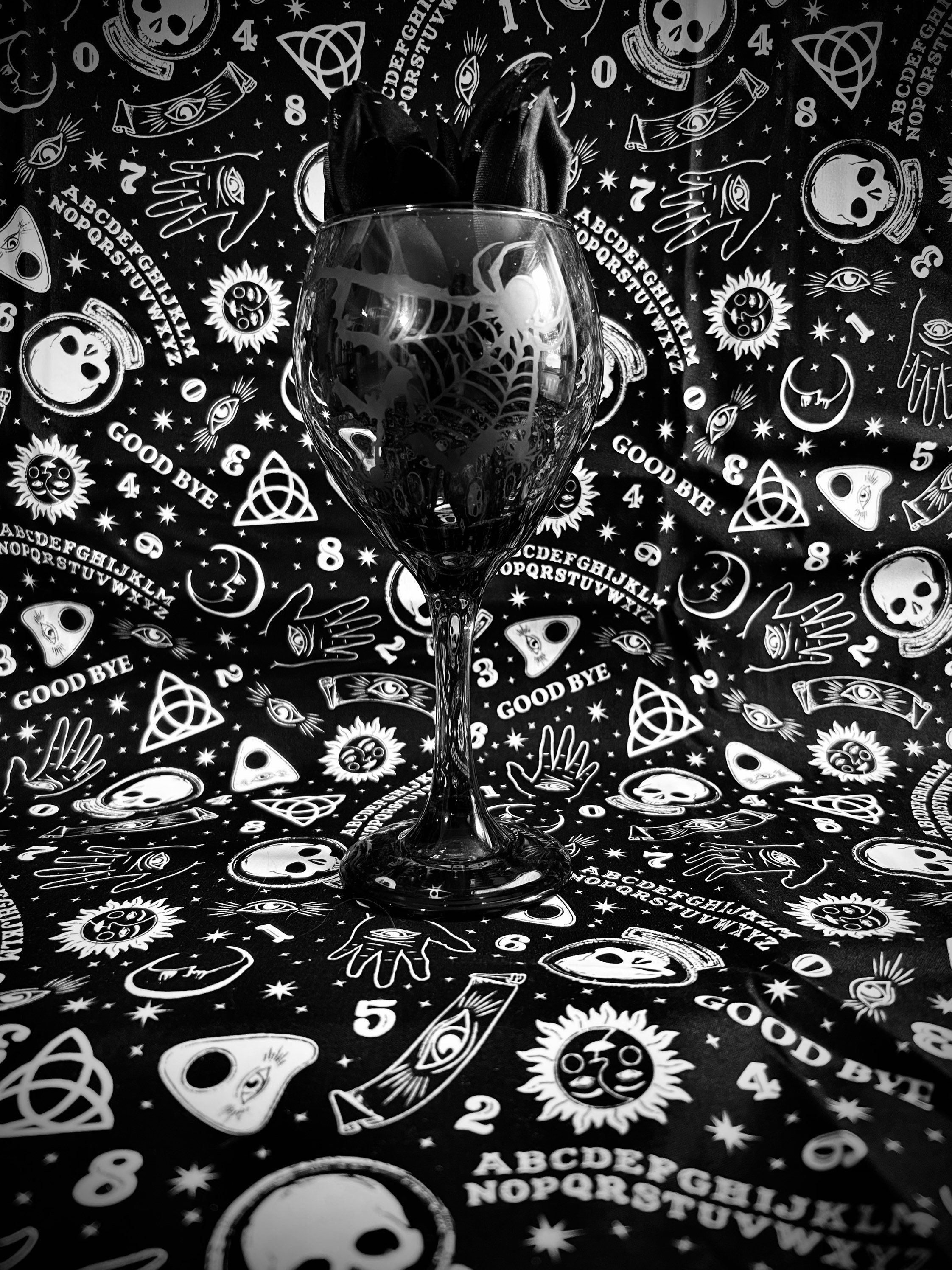 Custom Etched Stem Wine Glasses Etsy