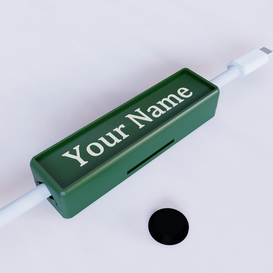 Personalized 3D Printed Charging Cable Tags | Customized Names - Etsy
