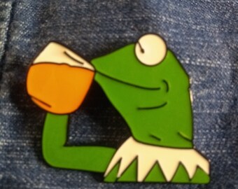 Kermit the Frog Sipping Tea Hat - Etsy