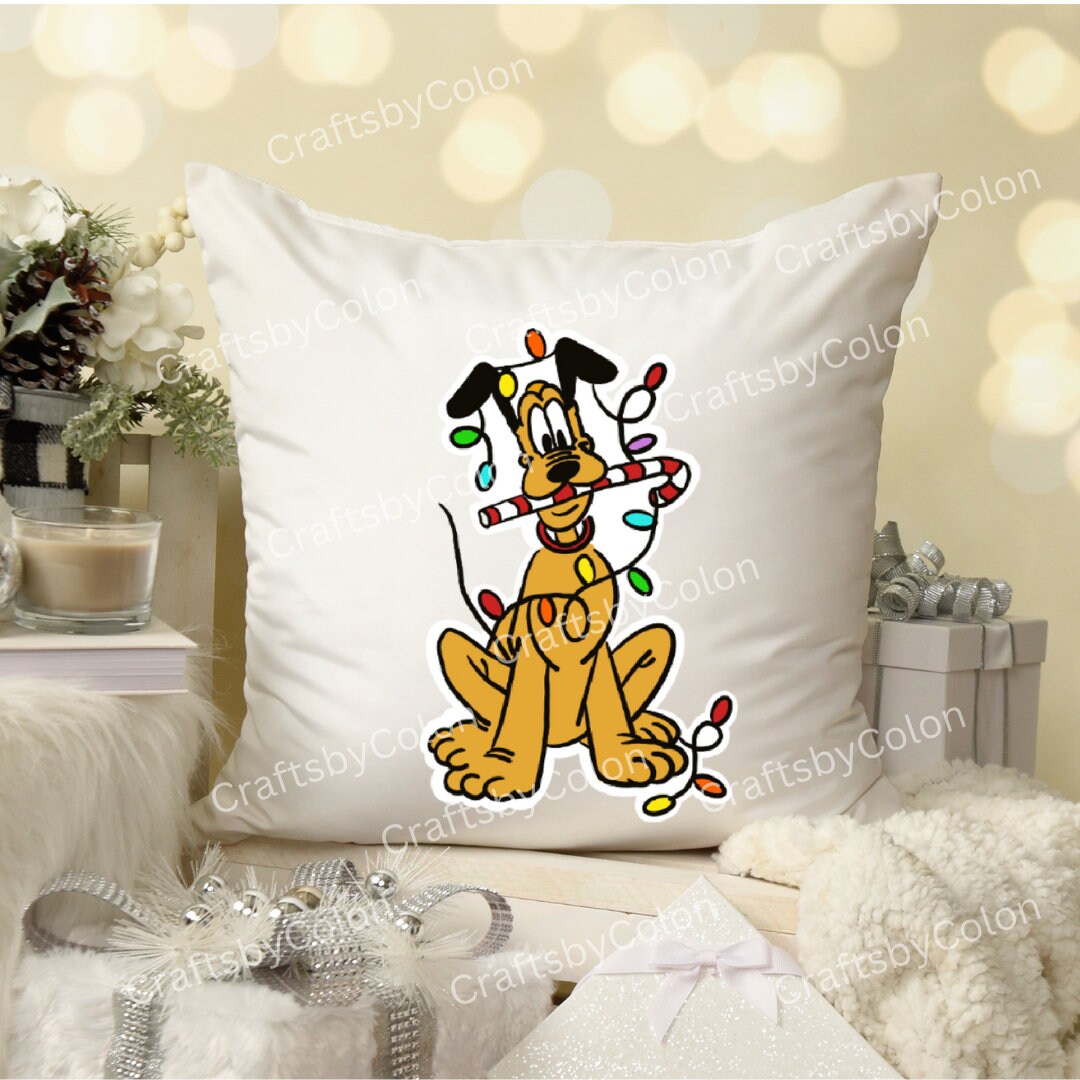 Pluto Christmas Lights PNG Digital File with White Border - Etsy
