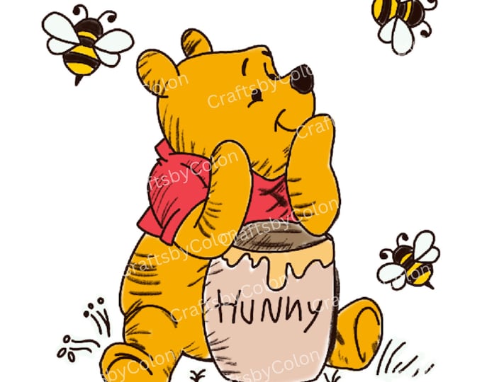 Winnie the Pooh Hunny PNG - Digital Download - Etsy