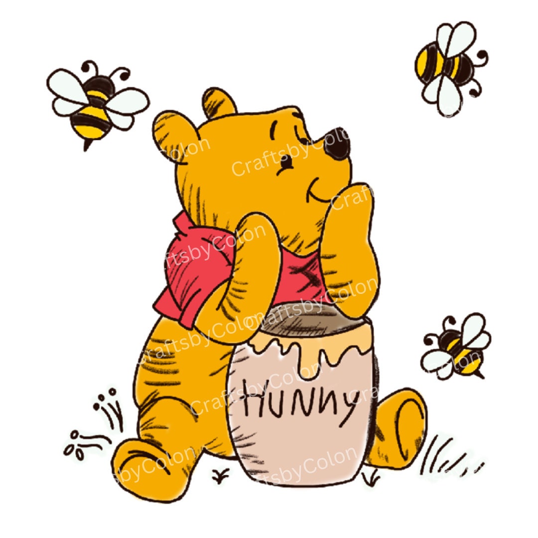 Winnie the Pooh Hunny PNG Digital Download - Etsy
