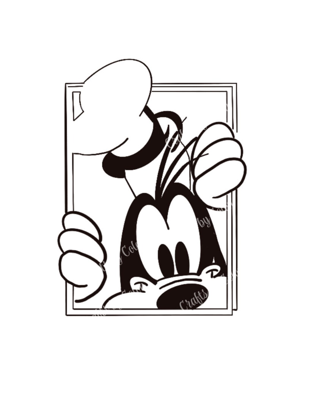 Goofy Peeking PNG Digital Download - Etsy
