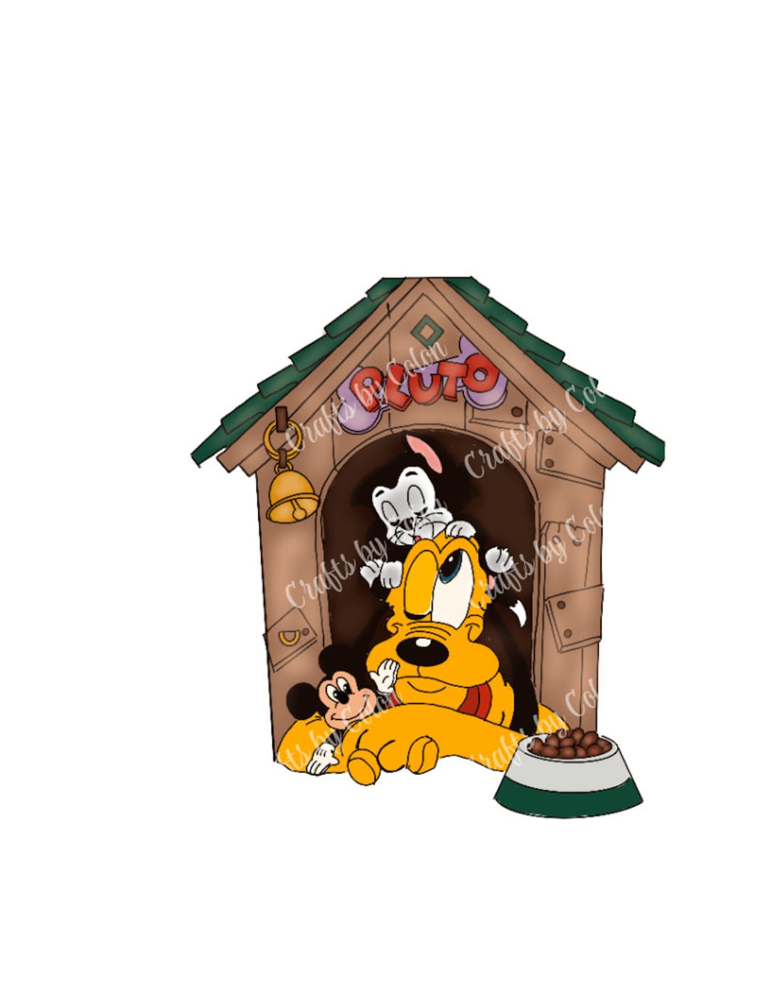 Pluto and Figaro Dog House PNG Digital Download - Etsy