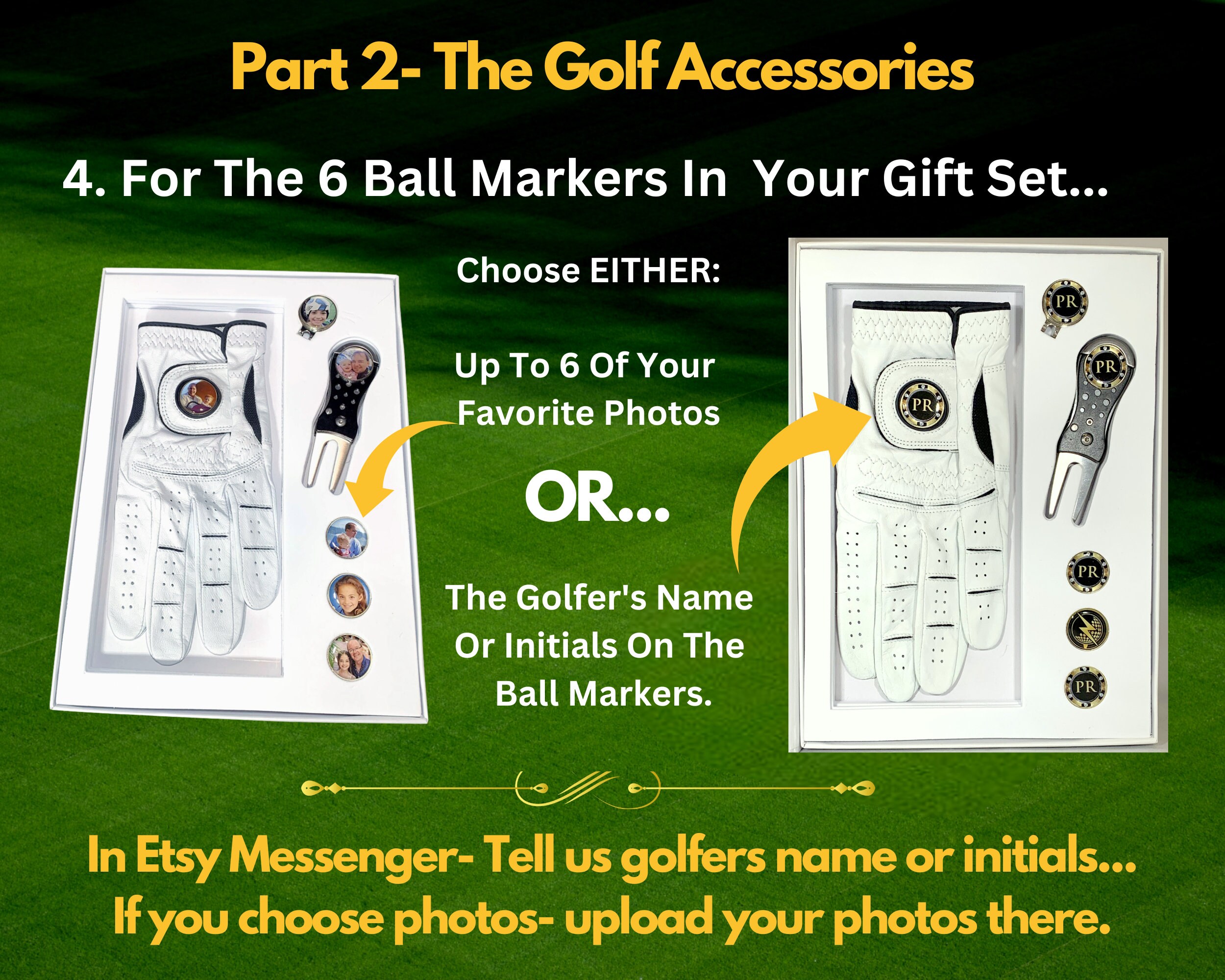 Golfer Gifts for Men Custom Golf Glove Golf Set Golf Gift Set - Etsy