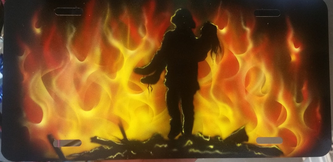 Firefighter License Plate - Etsy