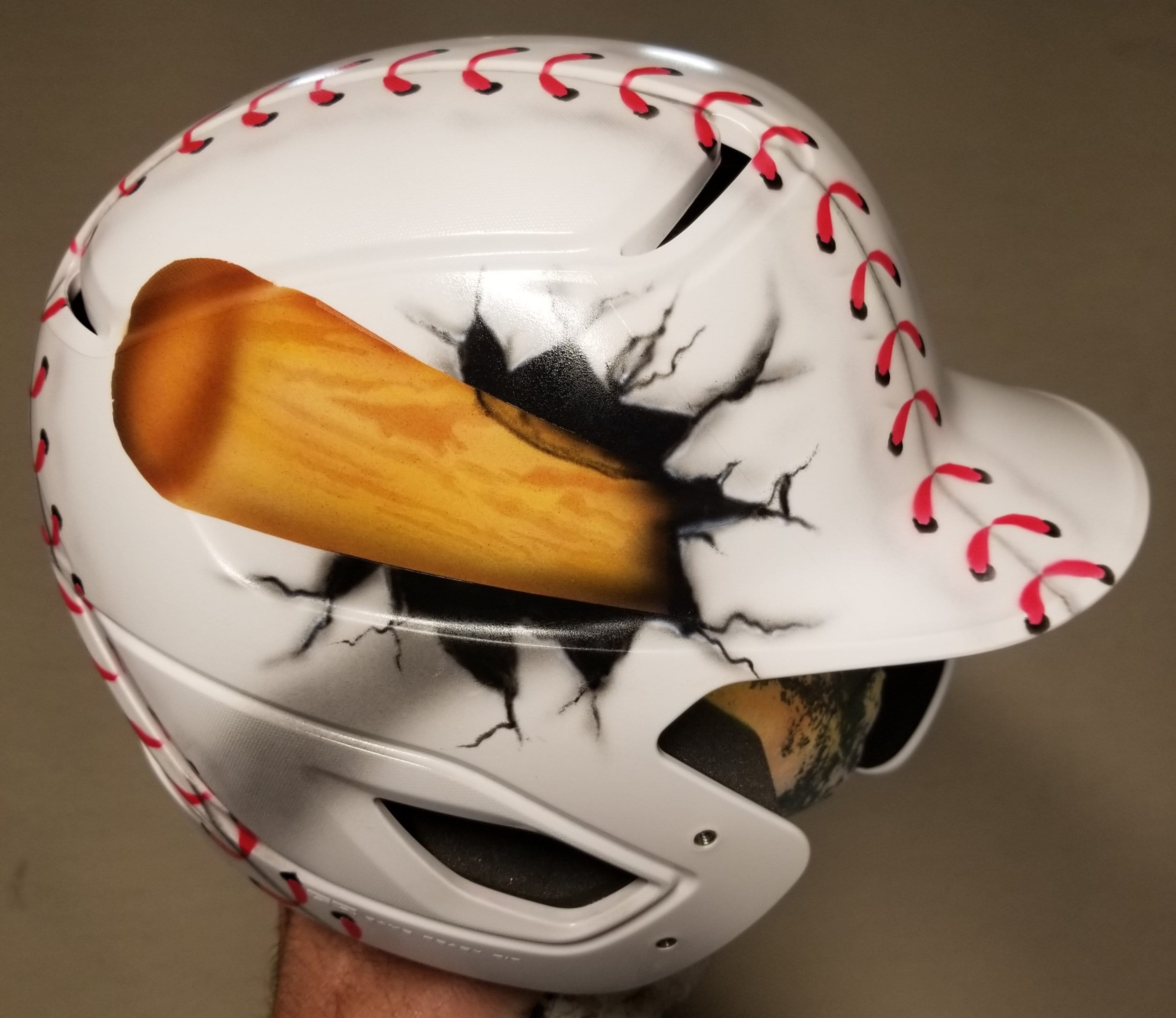 Custom Airbrushed Ball Helmets - Etsy