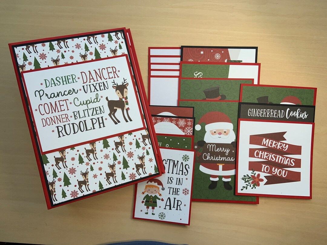 Dasher Dancer Rudolph and the Team Premade Mini Photo Album - Etsy