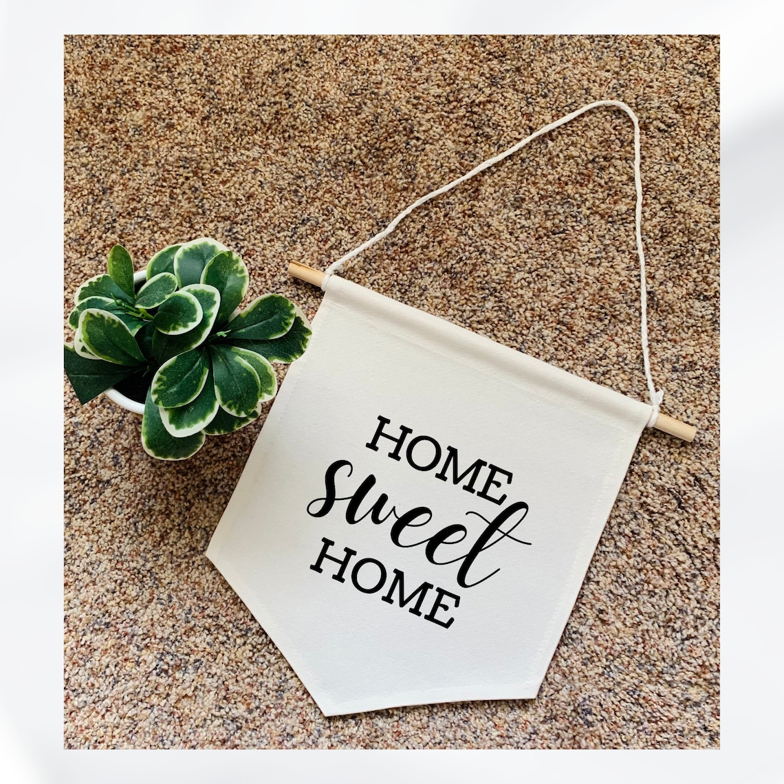 Home Sweet Home Wandbehang Deko - Etsy.de