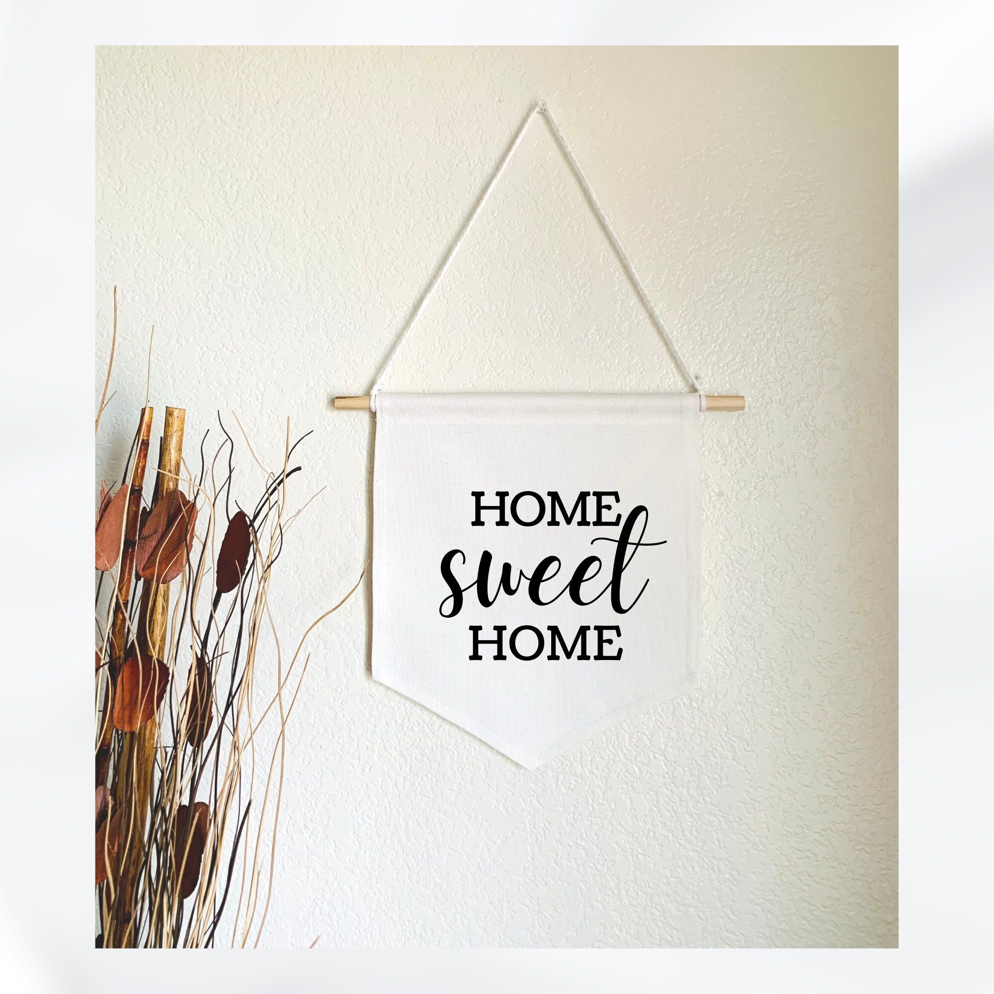 Home Sweet Home Wandbehang Deko - Etsy.de
