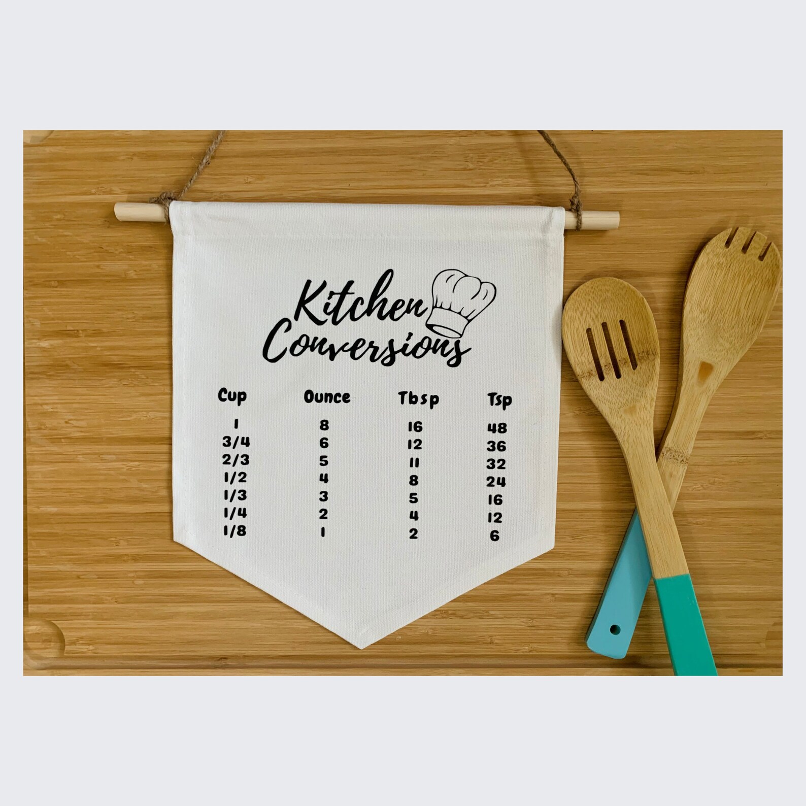 Kitchen Conversions Sign Kitchen Wall Hanging Kitchen Tools - Etsy