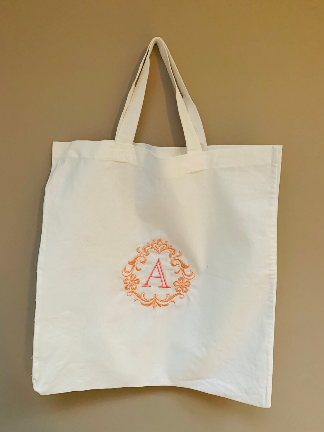 Personalized Cotton Bag | Embroidered Cotton Jute Bag | Fabric Bag ...