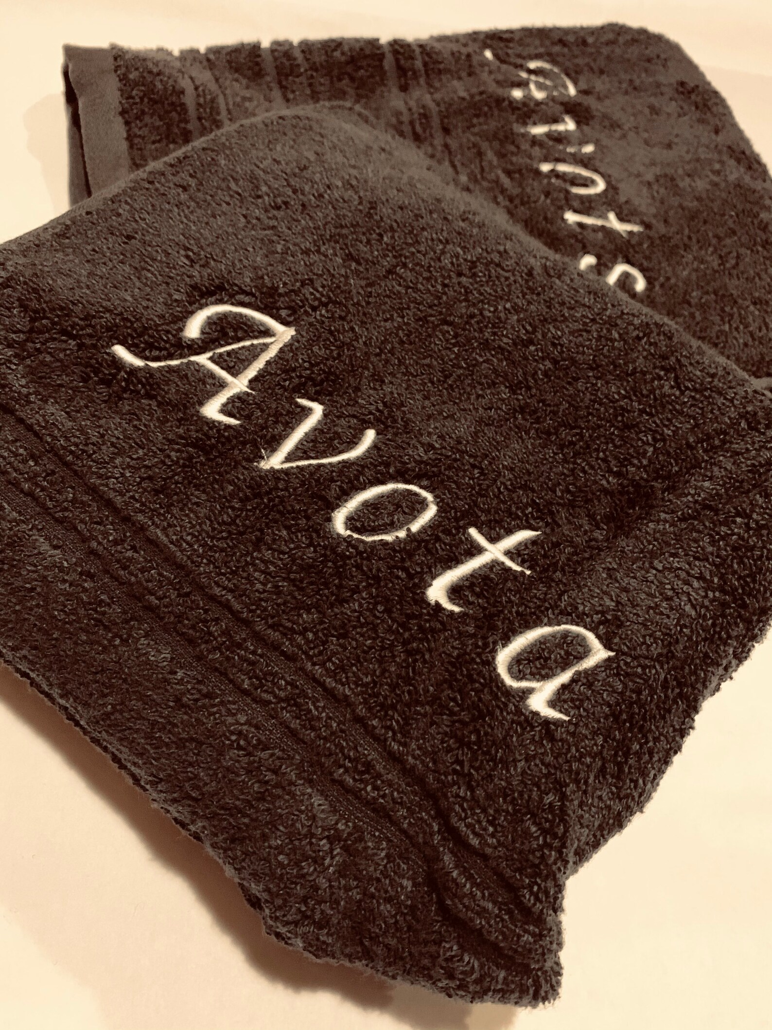 Personalized Hand Towel With Monogram / Personalized Terry Cloth Towel ...