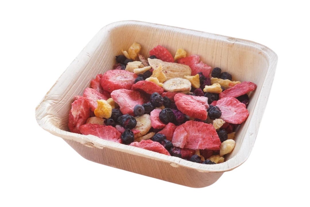 Fizzy Fruit Mix | Natural Dried Fruit With Palm Leaf Bowl | Valentine's ...
