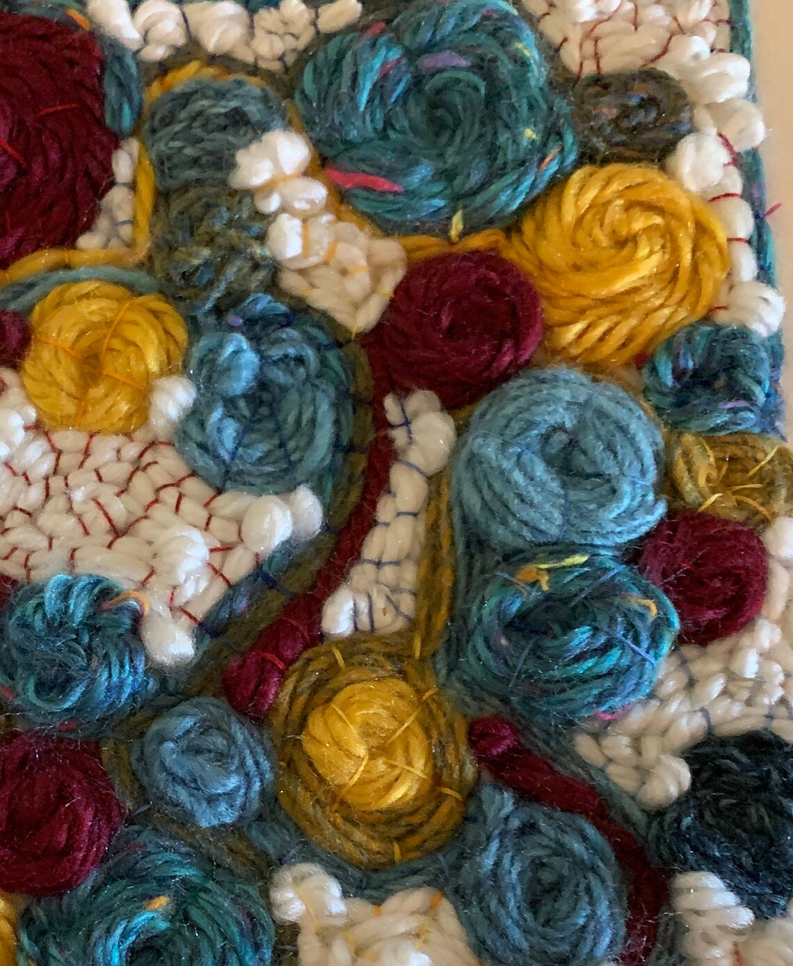 Yarn Swirls on Canvas - Etsy