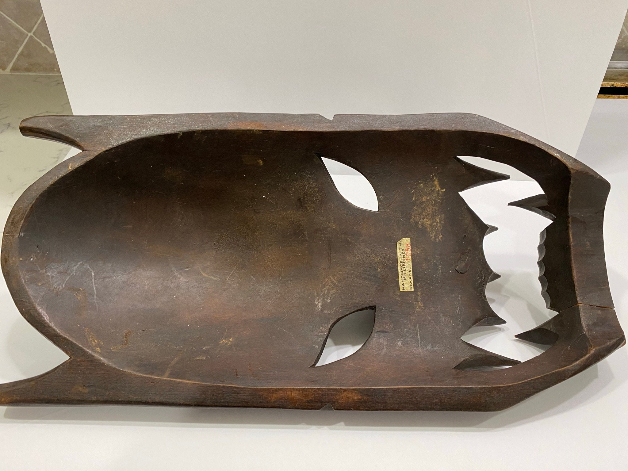 20th Century Tribal Carved Wooden Igorot or Ifugao Bakunawa Mask - Etsy